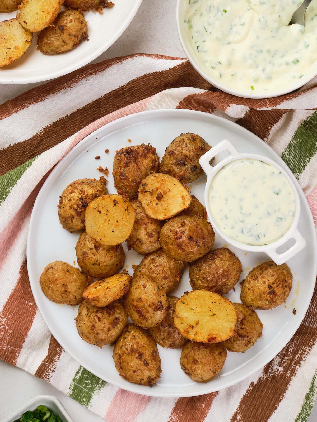 Crispy Roasted Parmesan Potatoes
