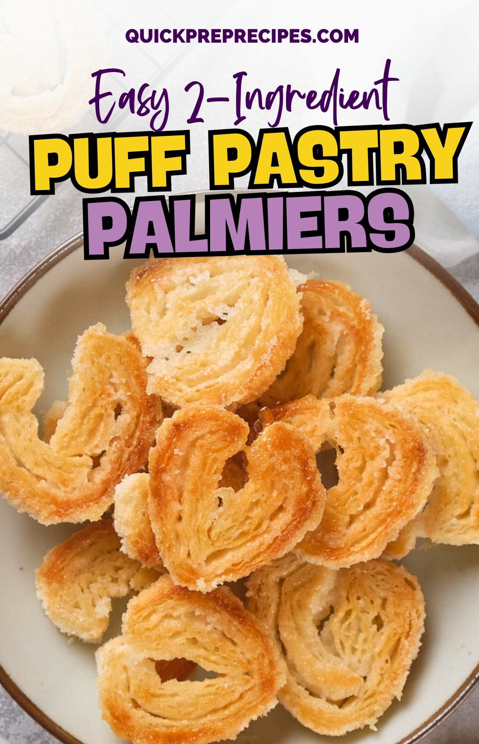 Puff Pastry Palmiers Recipe