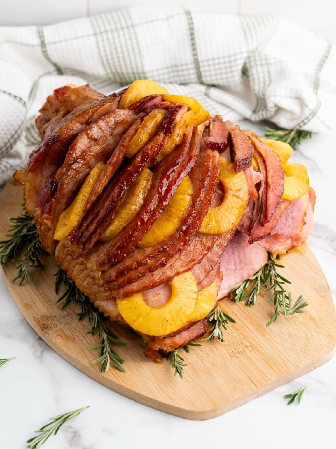 Easy Brown Sugar Pineapple Ham in Oven