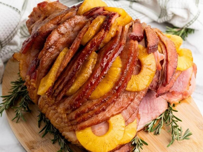 Easy Brown Sugar Pineapple Ham in Oven