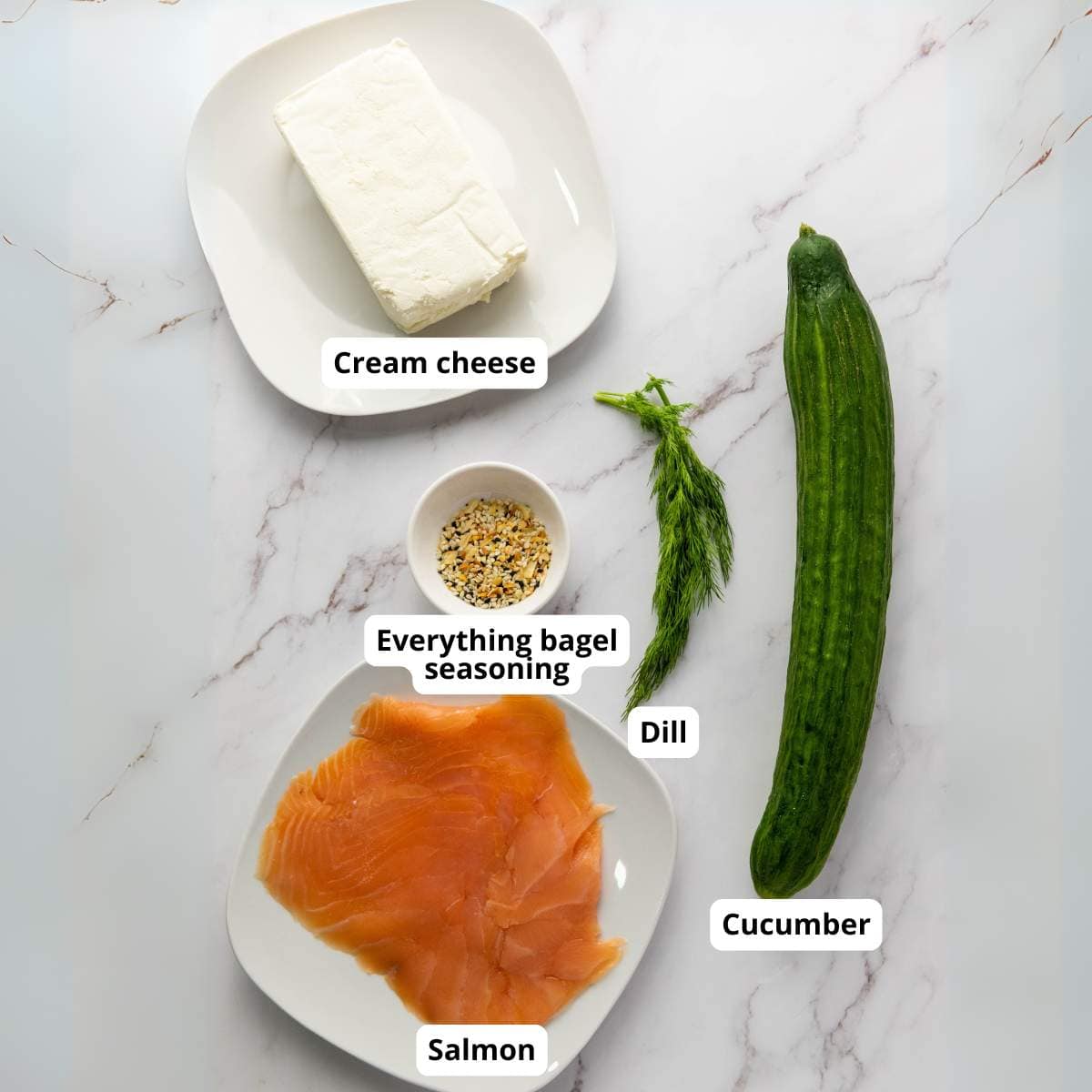 Salmon And Cream Cheese Cucumber Appetizers