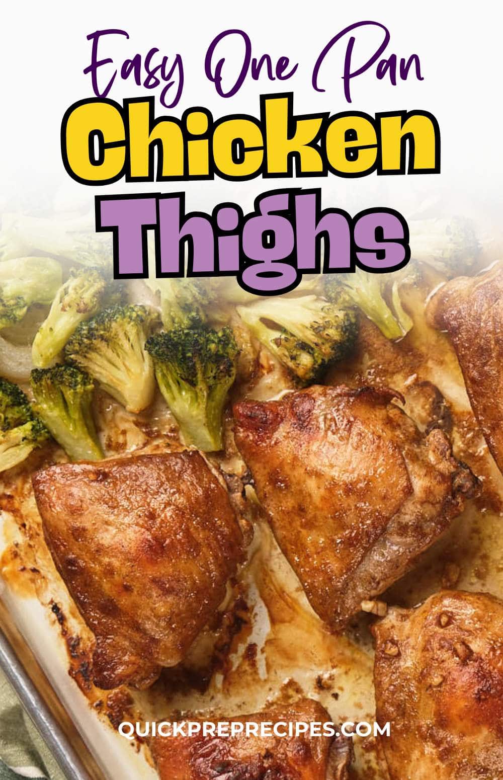 One Pan Chicken Thighs Recipe