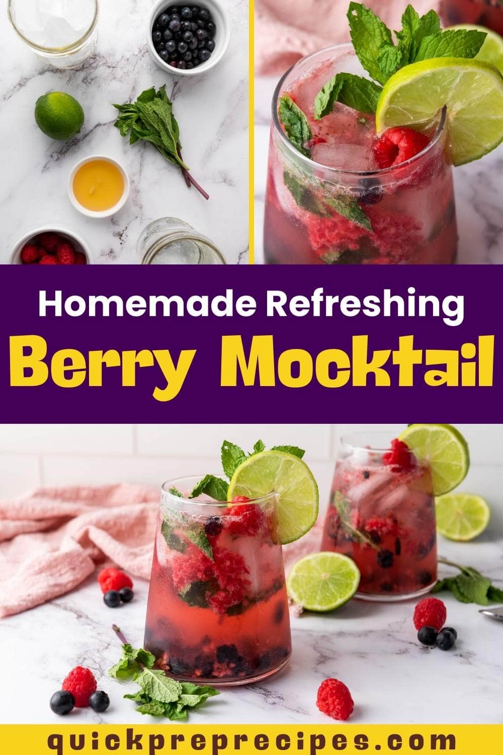 10-Minute Berry Mocktail Recipe